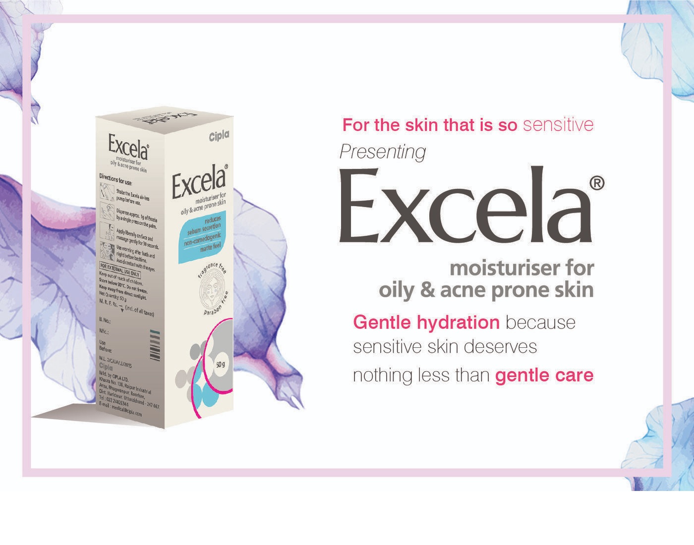 Cipla Excela Moisturizer oily skin (50g) - Dermal Shop