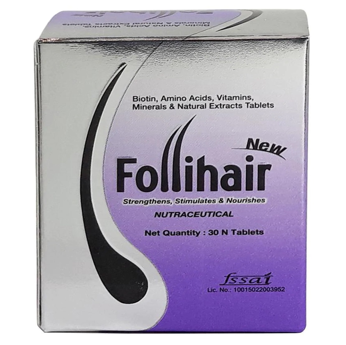 Follihair New 30 Tablets - Dermal Shop